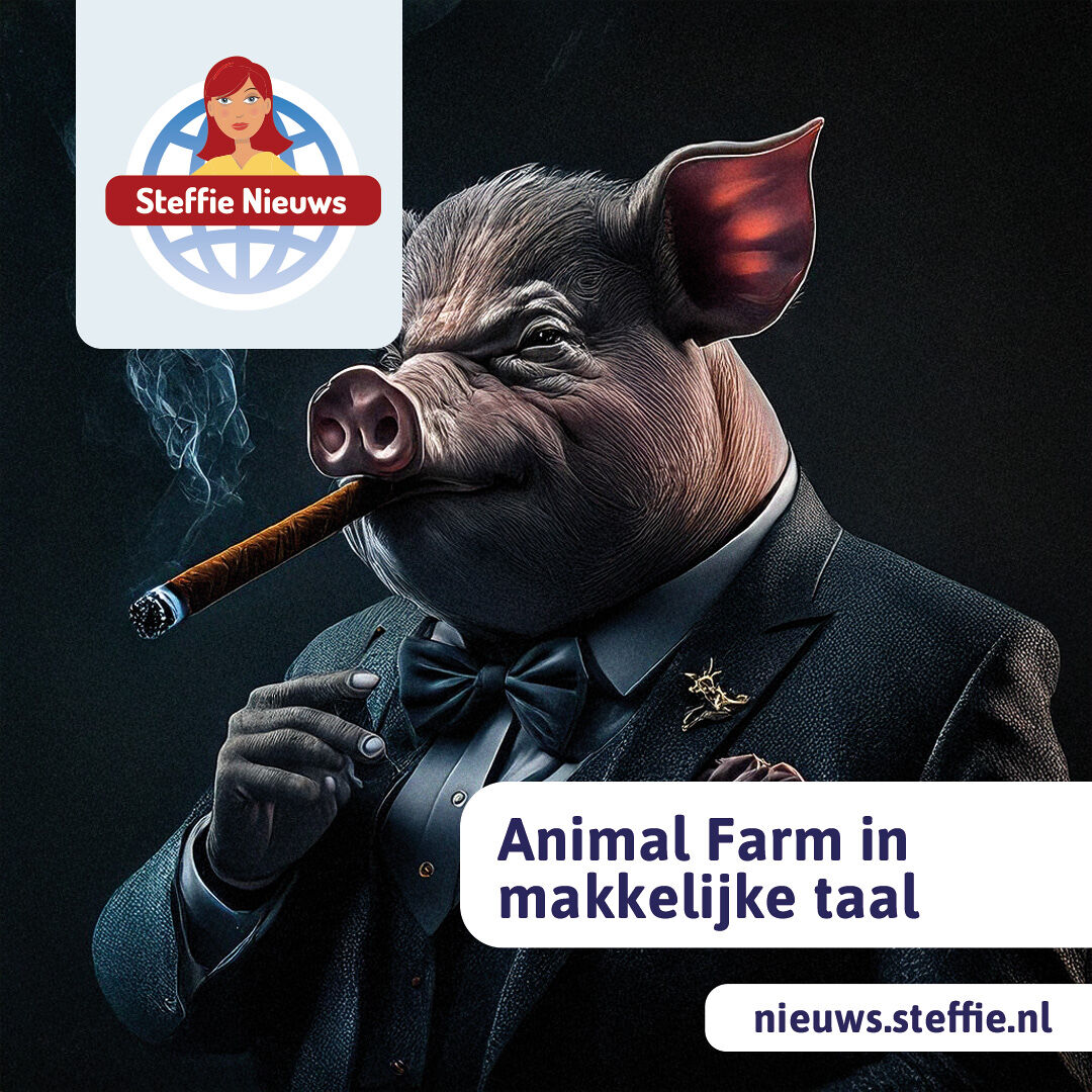 Het boek Animal Farm nu in makkelijke taal